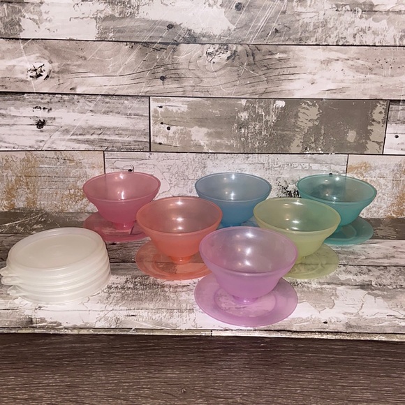 Tupperware | Kitchen | Vintage Tupperware Multicolor Pastel Dessert ...